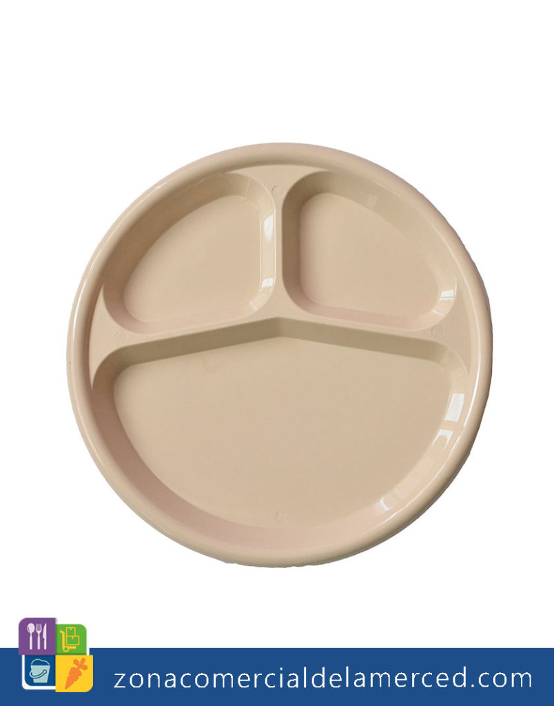 Plato de 3 Divisiones | Almendra | Zona Comercial De La Merced